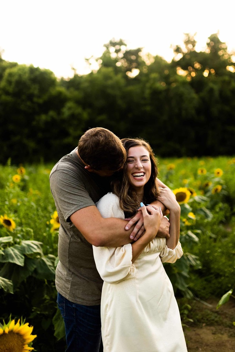 Couples Sunflower Field Photo Shoot